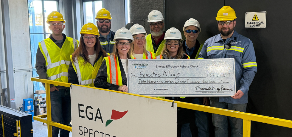 Minnesota Energy Resources presents rebate check for more than $500,000 ...